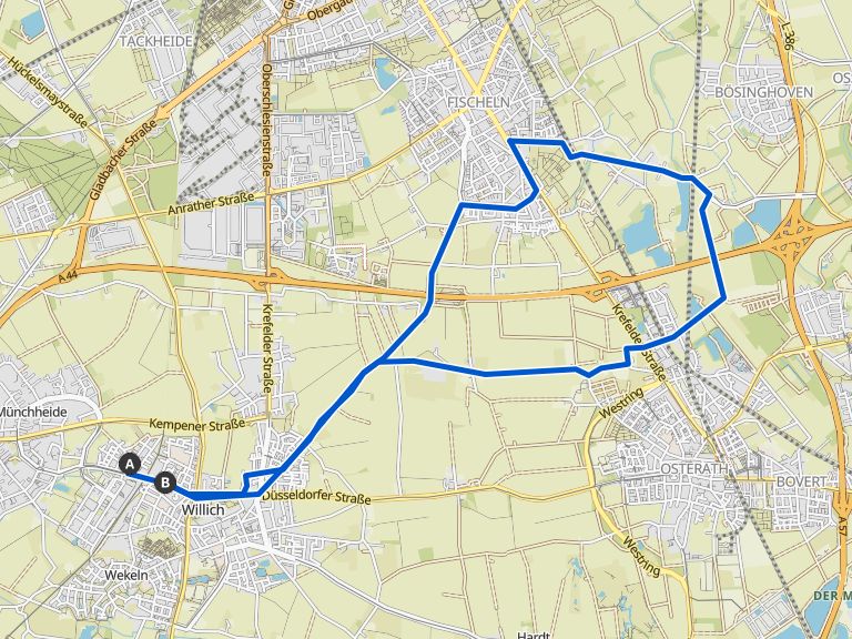 Fahrradrunde von Meerbusch | Fahrradtour | Komoot